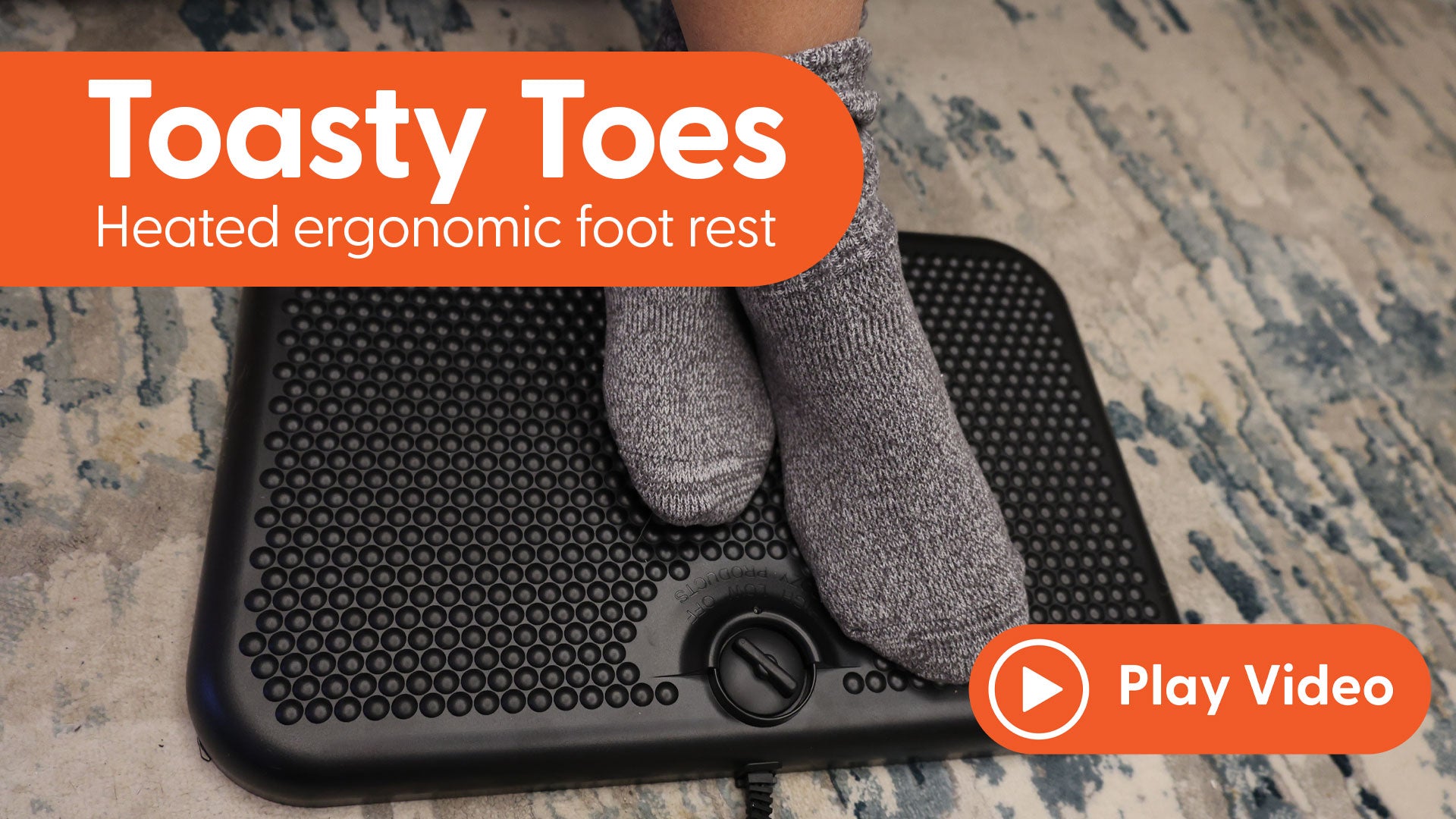 Toasty Toes™ Heated Foot Rest – Cozy Products®